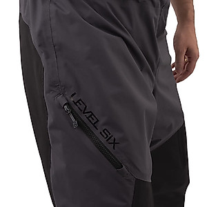 Level Six Surge Semi-Dry Paddling Pants-Charcoal-XL