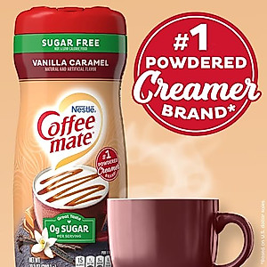Nestle Coffee Mate Coffee Creamer Sugar Free Vanilla Caramel, Pack of 6