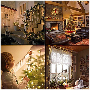 Gavenia Decorative Solar Lights Outdoor,72FT 200 LED 8 Modes Fall Lights Christmas Lights Waterproof Solar Garden Lights Fairy Lights for Home Patio Party Wedding Decor,Warm White