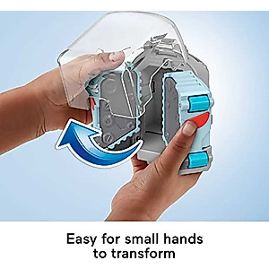 Imaginext DC Super Friends Preschool Toys Head Shifters Mr. Freeze & Snow Tank Figure and Vehicle Set for Pretend Play Ages 3+ Years