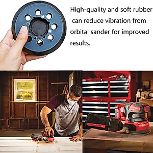 5 Inch Replacement Sander Pad for CRAFTSMAN CMCW220B & CMEW231 Sander - 5" 8 Hole Hook and Loop Sanding Pad for Woodworking and Metalworking Sander (1 Pack)