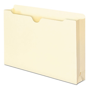 Smead File Jacket, Straight-Cut Tab, 2" Expansion, Legal Size, Manila, 50 per Box (76470)