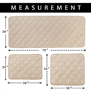 SUNNYTEX Waterproof & Reversible Dog Bed Cover Sofa, Couch Cover Furniture Protector for Pets, (30 * 70",Beige+Sand)