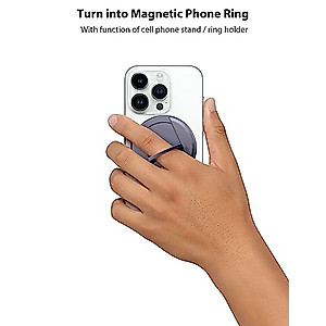 Stouchi Aluminum Mag-Safe Continuity Camera Mount, Upgraded iPhone Camera Mount Compatible with MacBook Pro, Air, iPhone 12 13 14 15 Series（Silver）