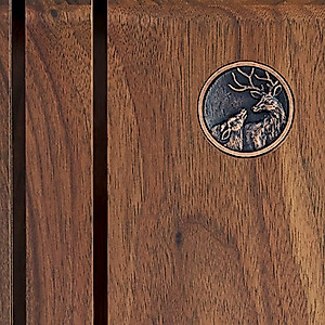 Large Capacity Wooden Knife Block，Household Knife Holder Without Knives Walnut Material，Ventilation Design Countertop Knife Storage Space Saver (Color : Black walnut)