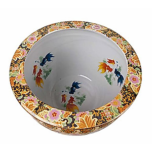 Oriental Furnishings Japanese Satsuma Peacock Vase (10" W x 7.75" H | Base 6.25")