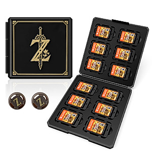 UFOPETIE Game Case Storage for Switch Game Cards Zleda Games Cube up to 12 Games,Foldable Nintendo Switch Game Card Case Cube Nintendo Switch Game Storage,for Zleda Switch Accessories-Letter Z