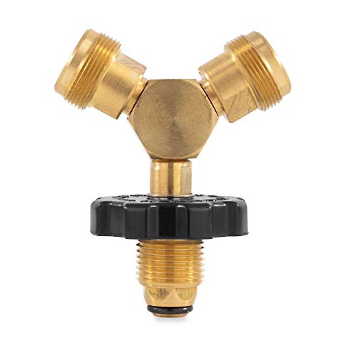 Camco 59893 Propane "Y" Adapter with Handwheel