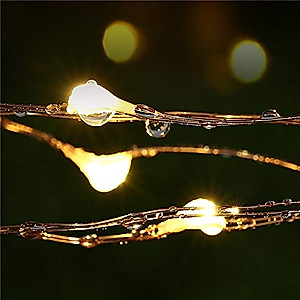 CHNOOI 72ft 22M 200 LED Solar Light Bar Home Garden Copper Wire String Lights Fairy Outdoor Solar Powered Christmas Party Decoration (Size : 12m)