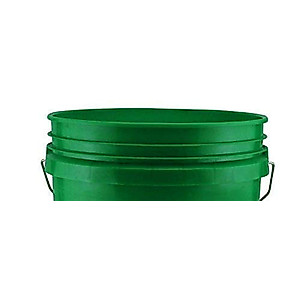 5 Gallon (20L) Plastic Buckets, 3-Pack - Green