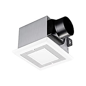 Tech Drive Bathroom fan with light 80 CFM, 2.0Sone No Attic access Needed Installation,Very Quiet Ventilation and Exhaust Fan With LED light 4000K 600LM