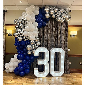 Bezente White Balloons Latex Party Balloons, 100 Pack 12 inch Round Helium Balloons for White Themed Wedding Graduation Birthday Party Backdrop 4th of July Decorations Independence Day