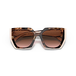 Prada PR 15WS Women's Sunglasses Tortoise Caramel/Powder/Brown Gradient 54