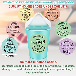 FoldTier 12 Sets 8oz Mini Ice Cream Containers with Silicone Lids Homemade Ice Cream Portion Control Containers and Weight Loss Motivation Single Serving Mini Freezer Cups for Homemade