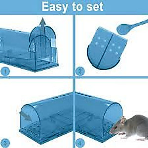 Generic PestSimple Humane Mouse Trap. Catch and Release. No Kill. 2 Pack, Blue/Brown