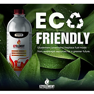 Bioethanol Fireplace Fuel 3 x 1 Liter - Clean Burning, Odorless, and Smokeless Bioethanol Fuel for Tabletop Fireplaces, Bio Ethanol Fuel for Table Top Fire Pit, Renewable Ethanol Fire Pit Fuel Burners