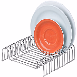 Future Plate Organizer, 12 Positions, Chrome