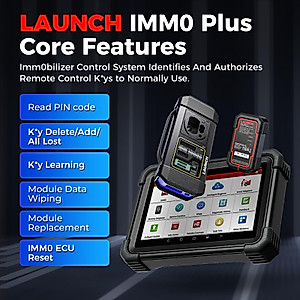 LAUNCH X431 lMMO Plus, K*y Pr0gramming Tool with X-PROG3 (Valued $800),Advanced of lMMO Elite, ECU Coding, 39+ Services, Full Systems, 2 Yrs Update