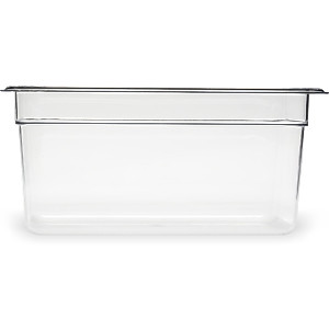 Carlisle FoodService Products Plastic Food Pan 1/3 Size 6 Inches Deep, Clear