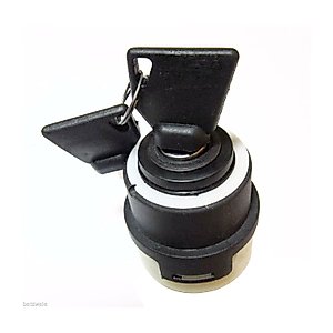 APSMOTIV JCB Ignition Switch, 9 Pins, 2 Keys, Black, Manual Operation