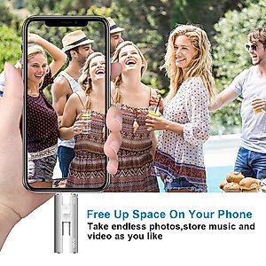 USB 3.0 Flash Drives, Y-Disk Photo Stick External Storage Memory Stick Compatible with Phone, iPad, Android, PC and More Devices (128GB, Gray)