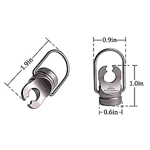 Campingmoon Camping Butane Canister Recycling Tool, Hole Punch, Gas Remover, Can be Hung on The Keychain