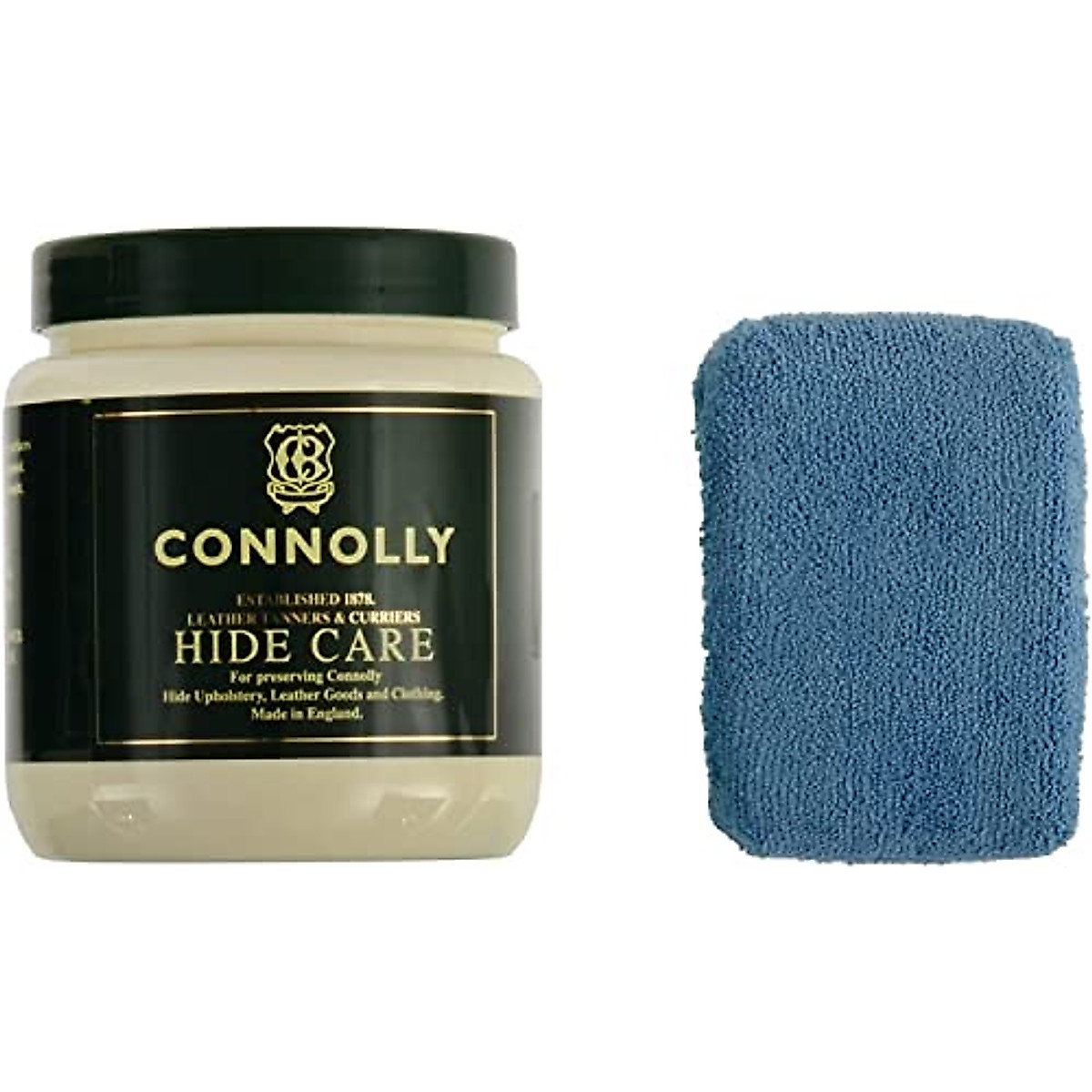 Connolly Hide Care Leather Conditioner & Restorer with Microfiber Applicator Sponge