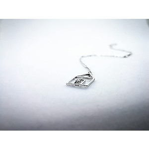 Cute House Pendant Necklace for Women Girls 925 Sterling Silver Cubic Zirconia Charm Home Warm Family Adjustable Choker Chain Hypoallergenic Delicate Lucky Birthday Promise Christmas Jewelry Gift