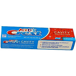 Crest Toothpaste Kids' Cavity Protection, Sparkle Fun Flavor 4.60 oz