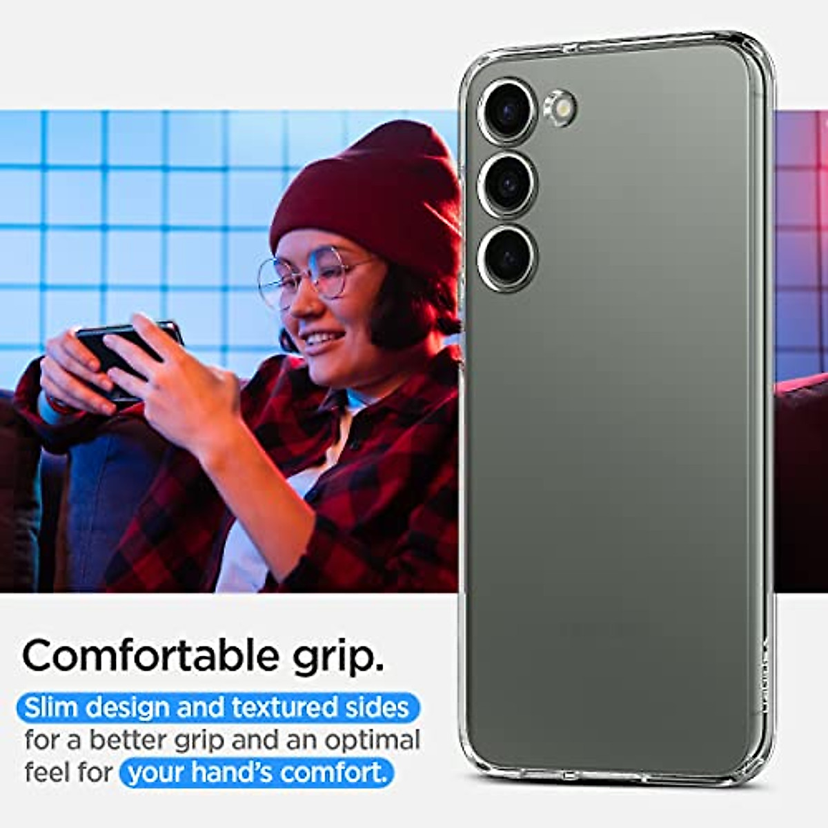 Spigen Liquid Crystal Designed for Galaxy S23 Plus Case (2023) - Crystal Clear