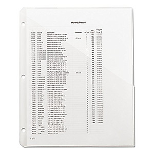 Smead Organized Up Poly Translucent Slash File Jacket, Three-Hole Punched, Letter Size, Clear, 5 per Pack (89506)