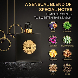 Sandora Fragrances Womens Perfume - INSPIRED by BLACK OPIM Perfume For Women- Sweet, Warm Spicy, White Floral, Soft Spicy, Woody, Fruity, Powdery, Balsamic - (.4 fl oz/100 ml)