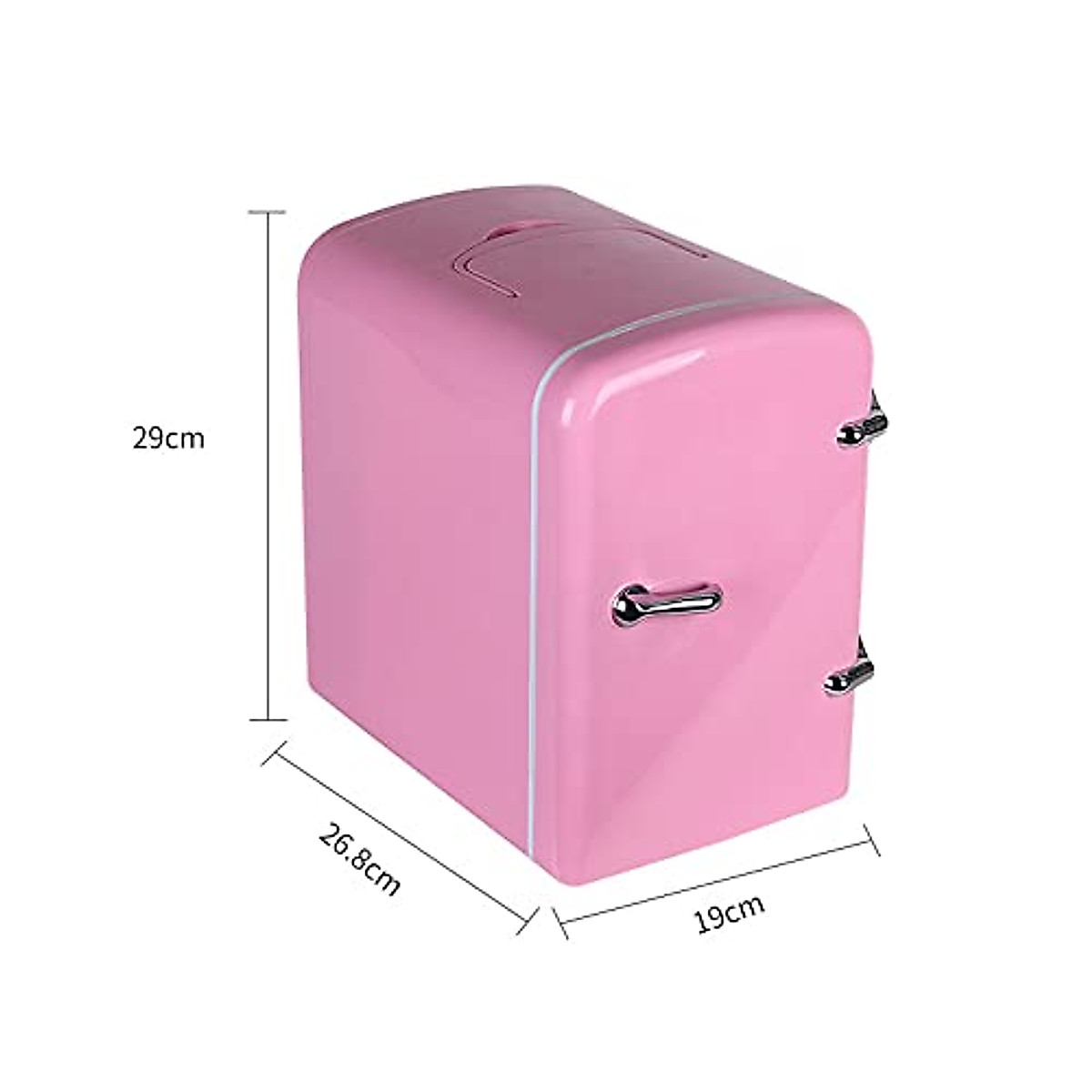 GICIVED Mini Fridge,Energy Saving Cooler And Warmer Refrigerator, Portable Personal Fridge For Office, Car, Bedroom, For Skincare, Fruit, Food
