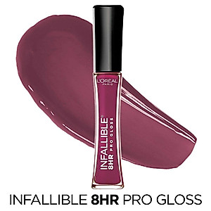 L’Oreal Paris Makeup Infallible 8 Hour Hydrating Lip Gloss, Undeniable Mauve, 0.21 Fl Oz