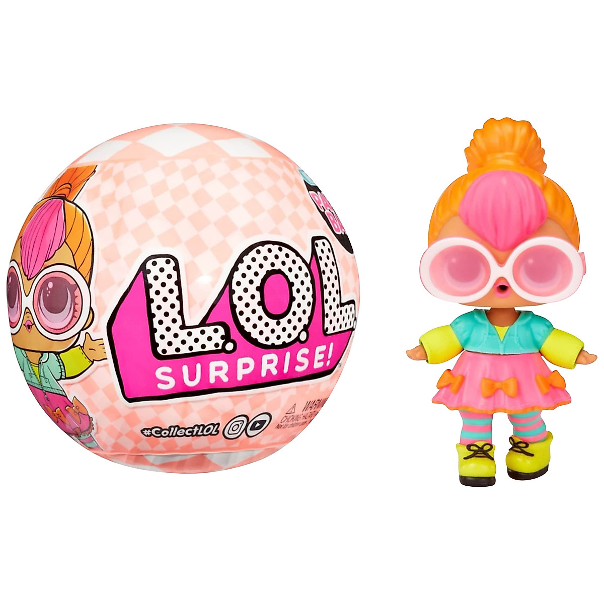 L.O.L. Surprise! 707 Neon QT Doll with 7 Surprises in Paper Ball- Collectible Doll w/Water Surprise & Fashion Accessories, Holiday Toy, Great Gift for Kids Ages 4 5 6+ Years Old & Collectors