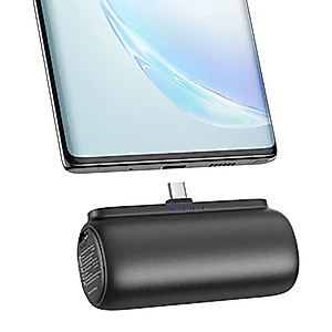 USB C Portable Charger Power Bank 5500mAh, 18W PD Type-C Fast Charging Portable Phone Charger for Samsung Galaxy S23 S22 S10, Note 20, Moto G8, Google Pixel, LG, Nintendo Switch, Android Phones-Black