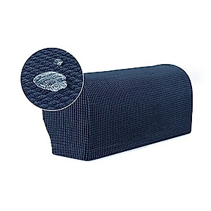 NINEFOX Sofa Armrest Cover Removable Arm Stretch Chair Protector,Polyester,Waterproof