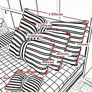 PIBM Stylish Simplicity Shelf Wall Mounted Floating Rack Shelves Solid Wood Storage Hooks Living Room 3 Colors,4 Sizes Avaliable, White , 48.5X8X12cm