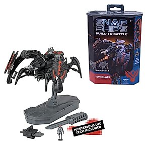 Snap Ships Komplex Tunnelweb K.L.A.W. Spider Mech - Build to Battle - Make 2 Different Builds - Ages 8+