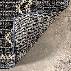 nuLOOM Charter Diamonded Helix Indoor/Outdoor Area Rug, 5' x 8', Grey