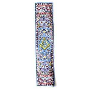 Square & Compass Blue Masonic Bookmark - [7'' x 2'']