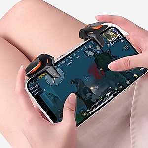 Newseego for PUBG Game Controller Trigger, [1 Pair] New Version Smart Phone Game Controller Gamepad Large Thickness, Sensitive Aim & Shoot PUBG Triggers for iOS/Android-Black.