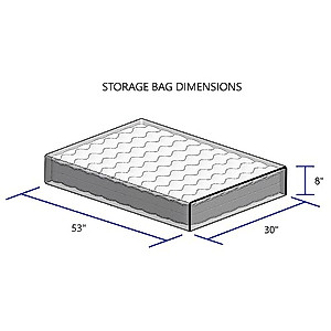 Wenses Crib Mattress Storage Bag with Zipper, 5 Mil Clear Plastic for Moving, Includes Accessory Bag
