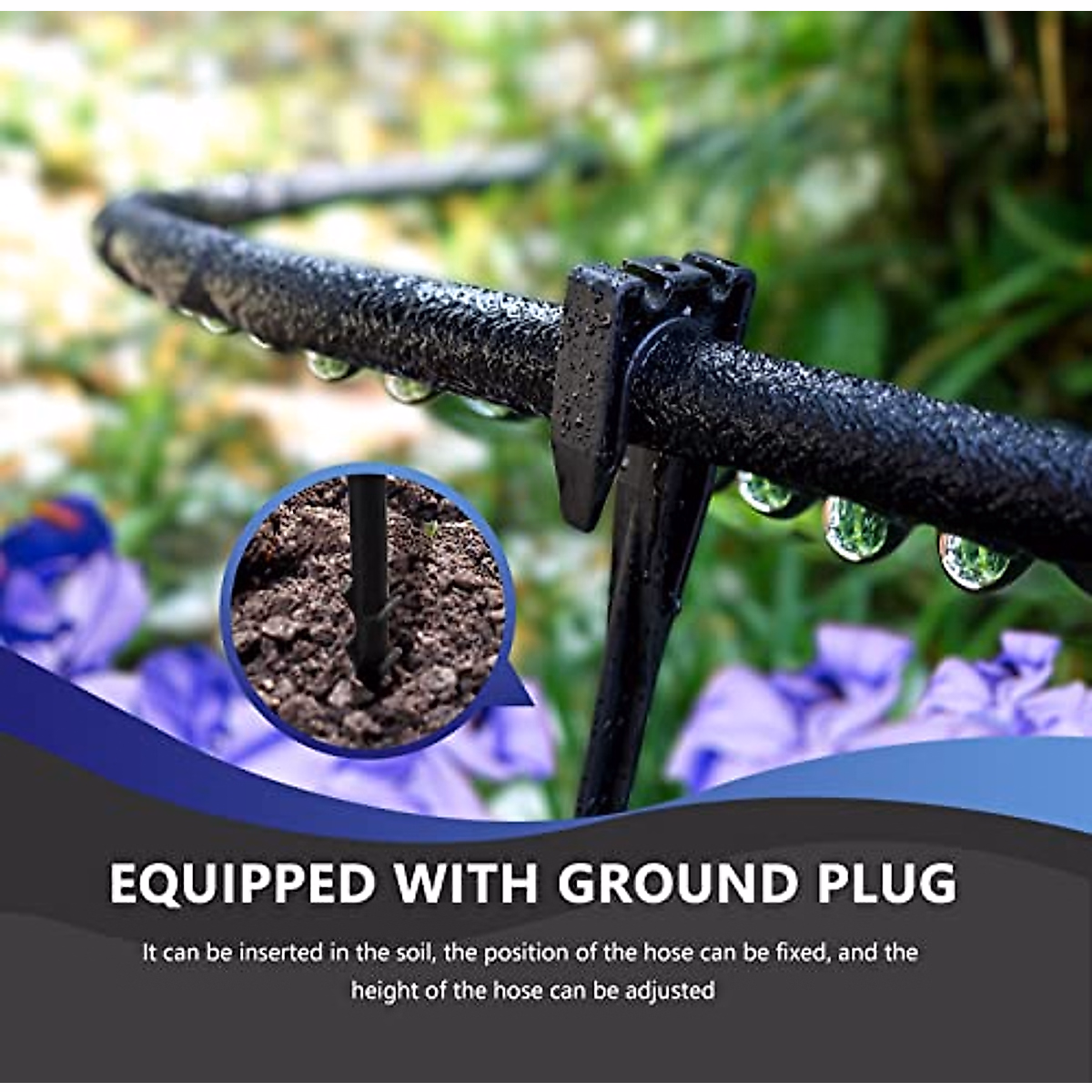 Soaker Hose 100 FT for Garden Beds, 1/2’’ Diameter Heavy Duty Soaker Hoses 100 FT for Garden Beds To Save 70% Water, 100 FT Drip Soaker Hose for Vegetable Beds (100 FEET)