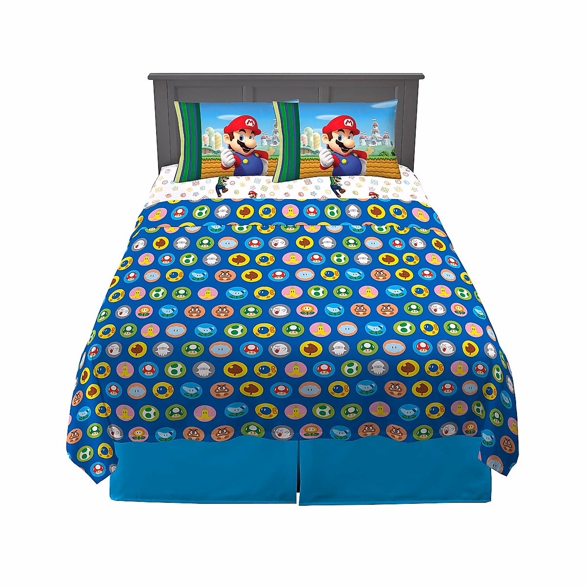 Franco Kids Bedding Super Soft Microfiber Sheet Set, Full, Mario
