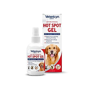 Vetericyn Plus Hot Spot Hydrogel. Soothing Relief and Protection for Itchy or Irritated Skin, Rashes and Sores. Safe for Dogs, Cats and All Animals (3 oz / 89 mL)