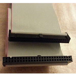 Connectors Pro PC Accessories 2-Pack 18 Inches 2 Female Connectors IDC 2x25 50P SCSI Internal Flat Ribbon Cable