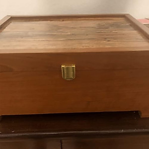 dophee Toggle Catch Lock 0.98"x0.79" Gold Retro Style Iron Hasp Wood Chest Lock Latch Clasp with Screws for Jewellery Box Suitcase Chest Decoration (5-Pack)