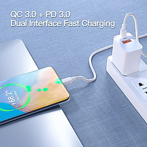 20W Dual Port Fit for iPad Air Charger Fast Charging - (Fit for iPad Air 4th/5th Generation 10.9 inch Gen 2022 2020 A2589 A2591 A2324 A2072 A2316 Charging Cable Power Supply Adapter Cord)