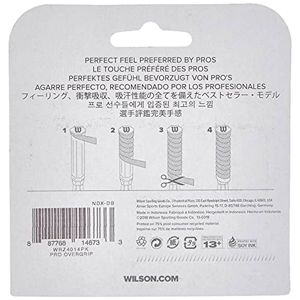 WILSON Pro Tennis Racquet Over Grip, Pink